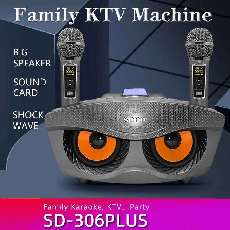 SDRD SD306 Plus : Η κουκουβάγια-καραόκε, με 2 ασύρματα μικρόφωνα και ...